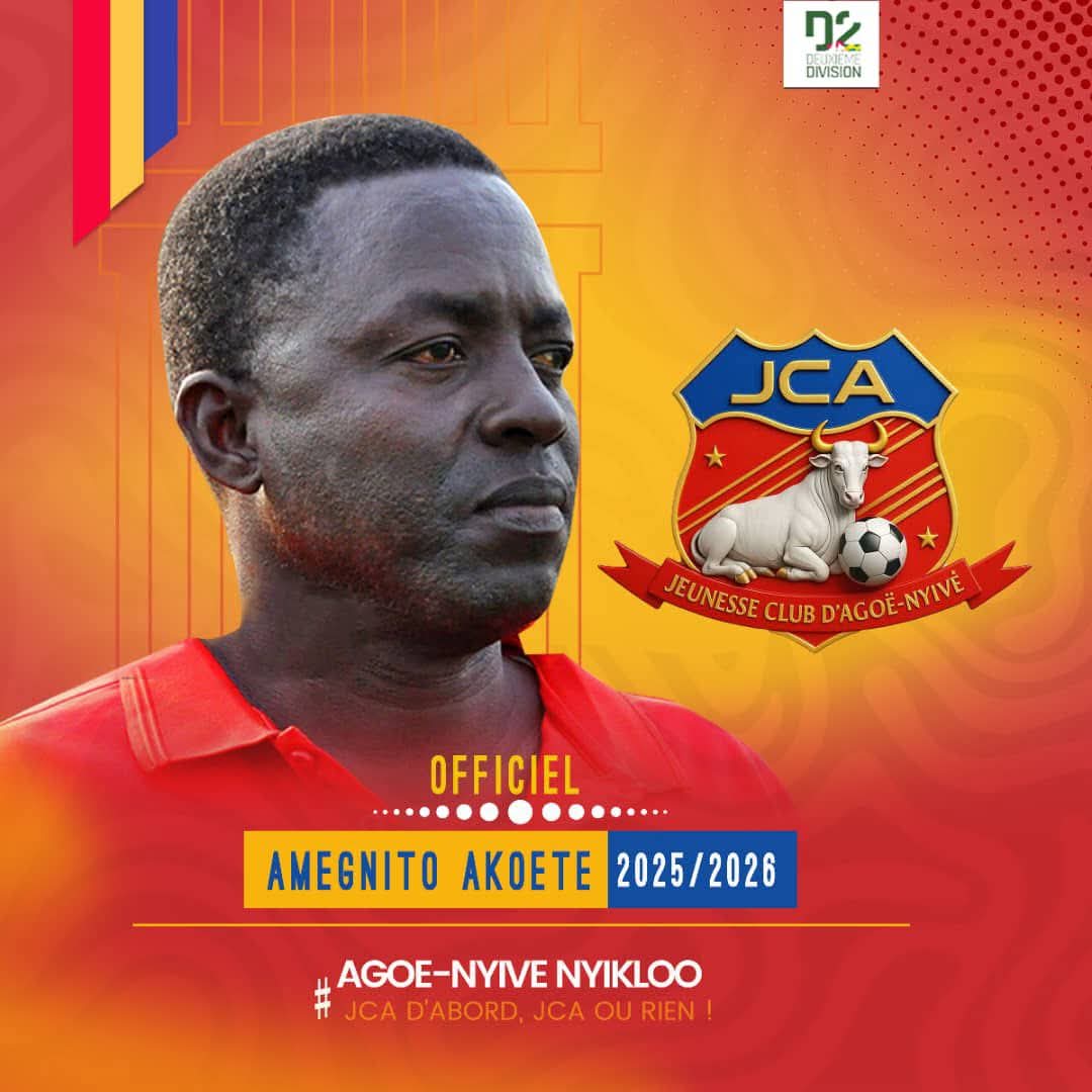 Togo-D2 l Staff technique JCA : Akoété Amégnito nouveau patron - MEGA ...